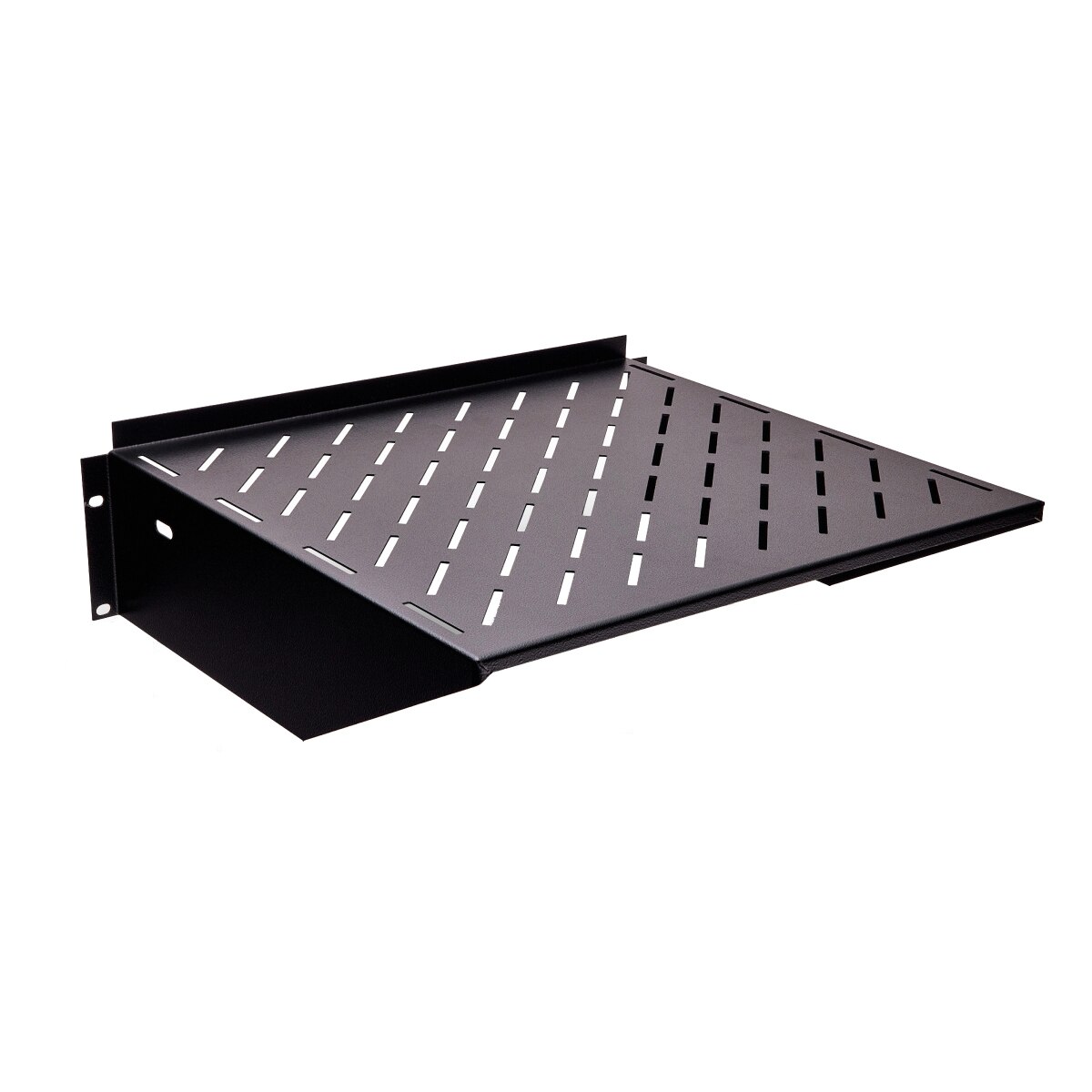 3U/RU Fixed Shelf for Data Racks - 400mmD, Black