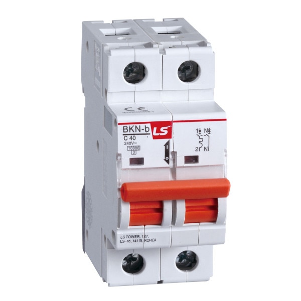 BKN-B 2P C40 | LS Miniature Circuit Breaker 40A 2P 10kA C Curve